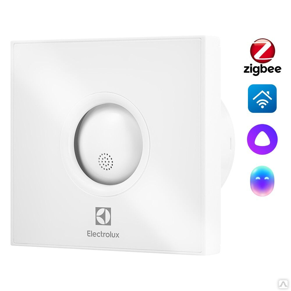 Вентилятор вытяжной серии Rainbow EAFR-150TH white с таймером и ...